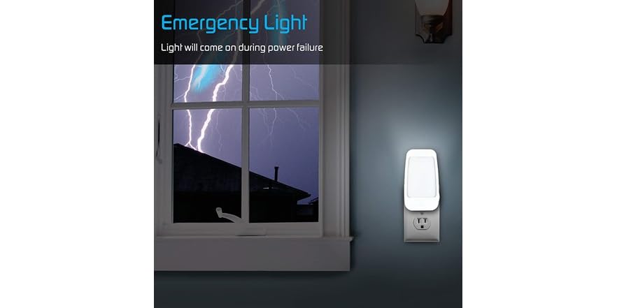 4-in-1 LED Power Failure Night Light 6 Pack