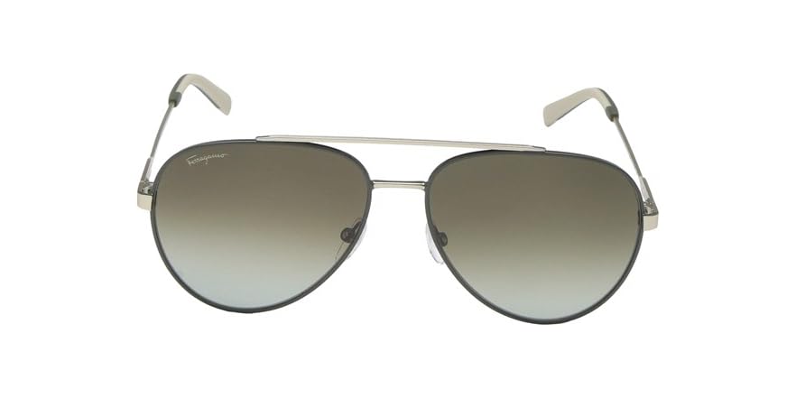 Salvatore Ferragamo Green Frame Aviators