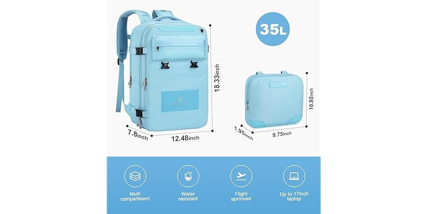 Maelstrom Travel Backpack for Women & Men