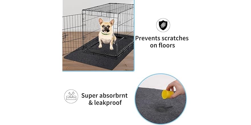 NYFITY Dog Playpen Mat Pads, Puppy Pads for Dogs Training,