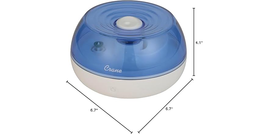Crane Personal Ultrasonic Cool Mist Travel Humidifier