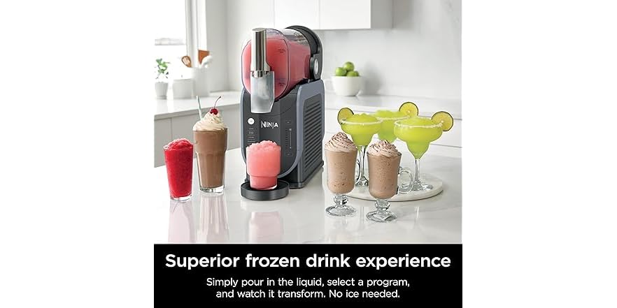 Ninja SLUSHi with RapidChill Technology, 88 oz. Frozen Drink & Slushie ...