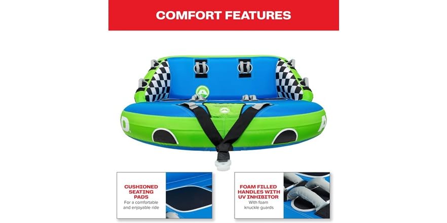 AIRHEAD Super Mable Towable Tube, 1-3 Rider