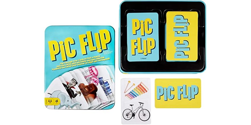 Mattel Games PIC FLIP Card Matching Game
