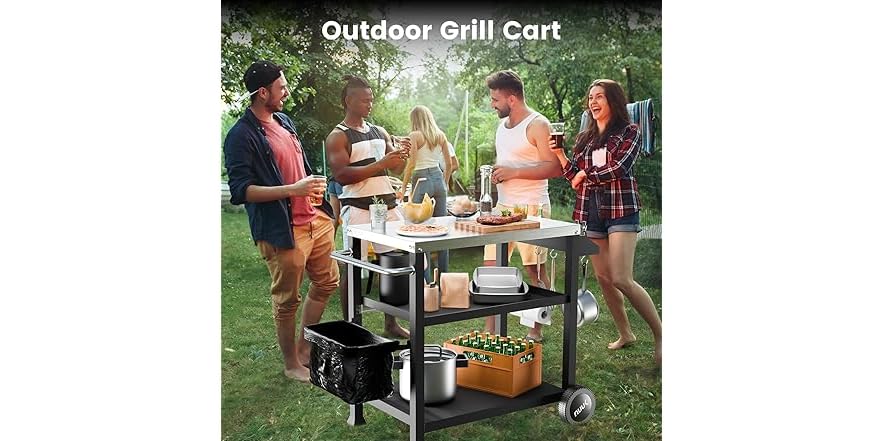 NUUK 32" 3-Tier Outdoor Prep Station