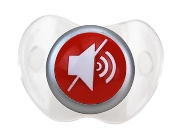 Mute Button Baby Pacifier