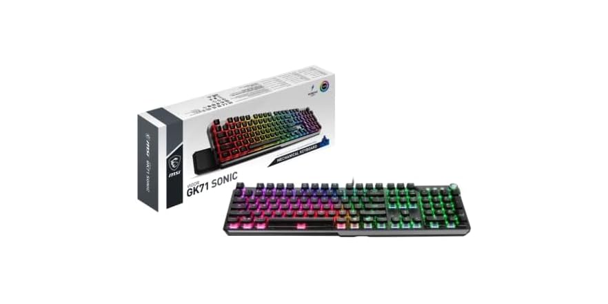 MSI Vigor GK71 Sonic Blue AM Mechanical RGB Gaming Keyboard Sonic Blue ...