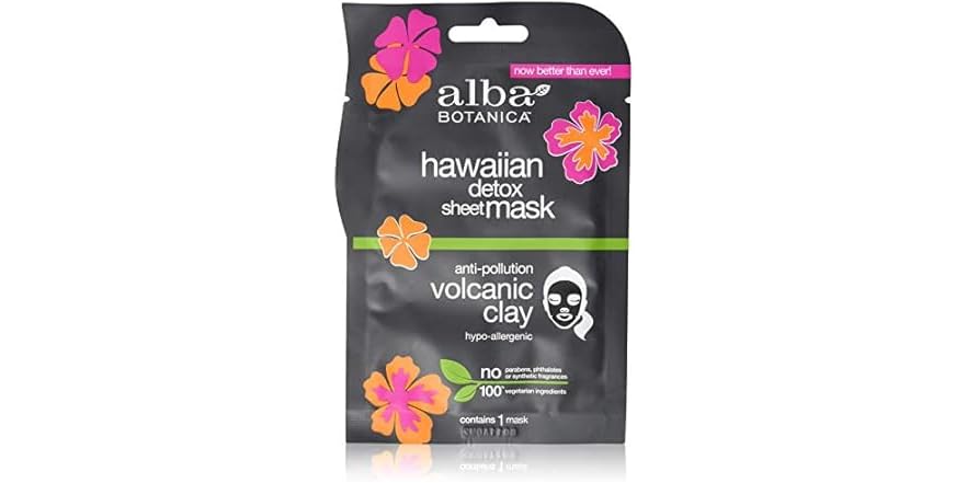 Alba Botanica Hawaiian Detox Sheet Mask,