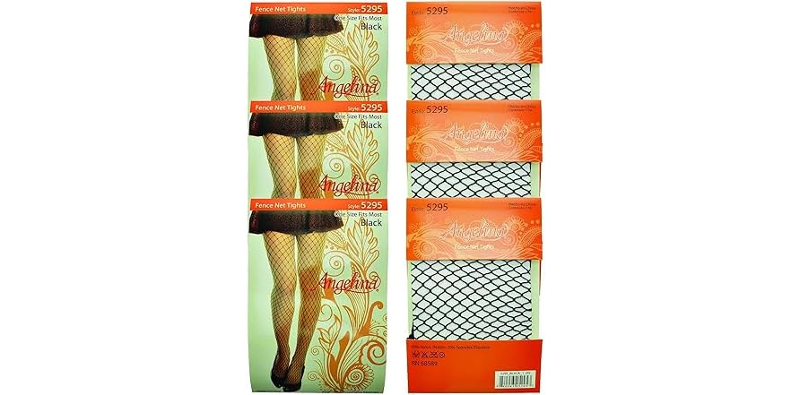 (6 PK) Fence Net Pantyhose with Spandex