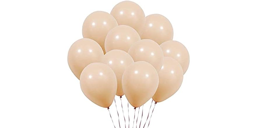 K KUMEED 100 Pcs Champagne Balloons La