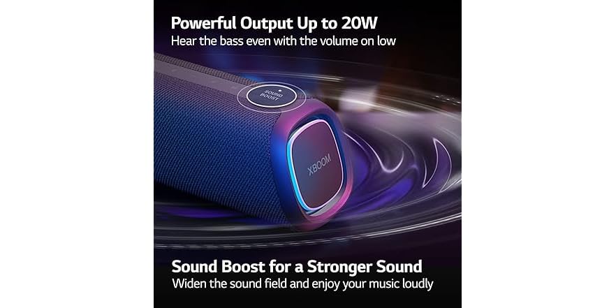 LG XG5QBK XBOOM Go Portable Bluetooth Speaker