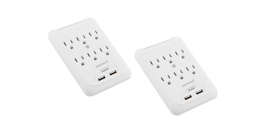 Wall Mount Outlet Adapter (2-Pack)