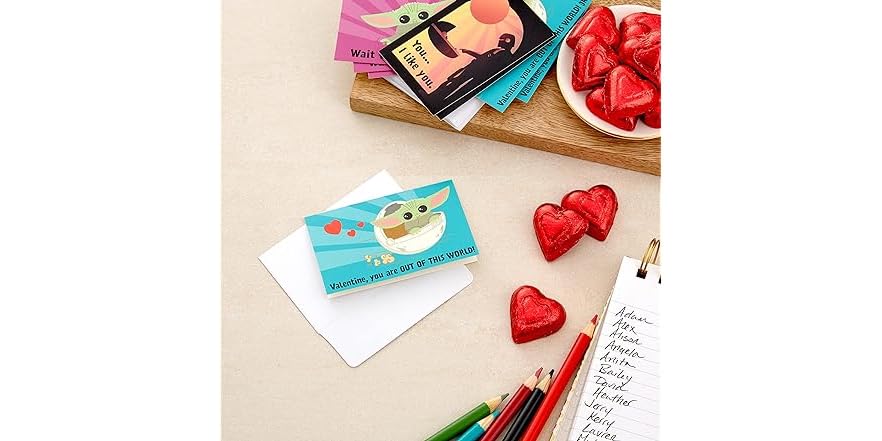 Hallmark Kids Baby Yoda Mini Valentines