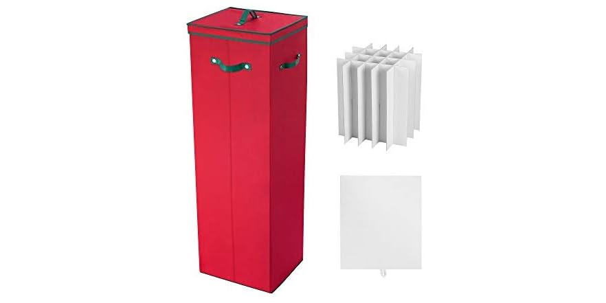 40 Inch Tall Wrapping Paper Storage Box with Lid