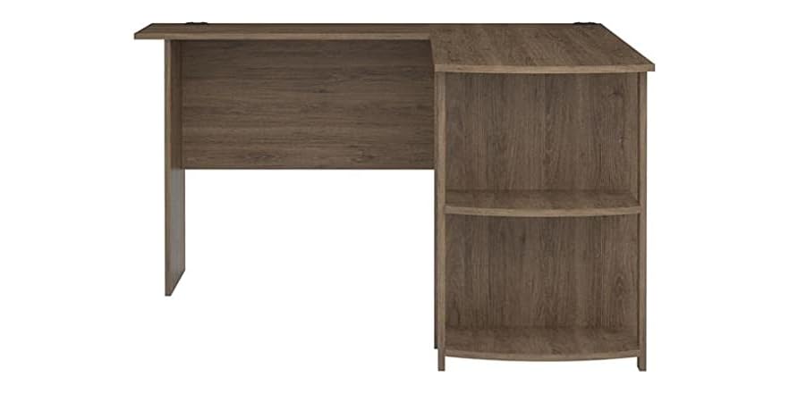 L-Desk with Bookshelves