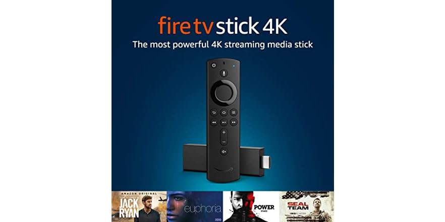 (NEW) Fire TV Stick 4K (1st Gen) streaming device with Alexa Voice ...
