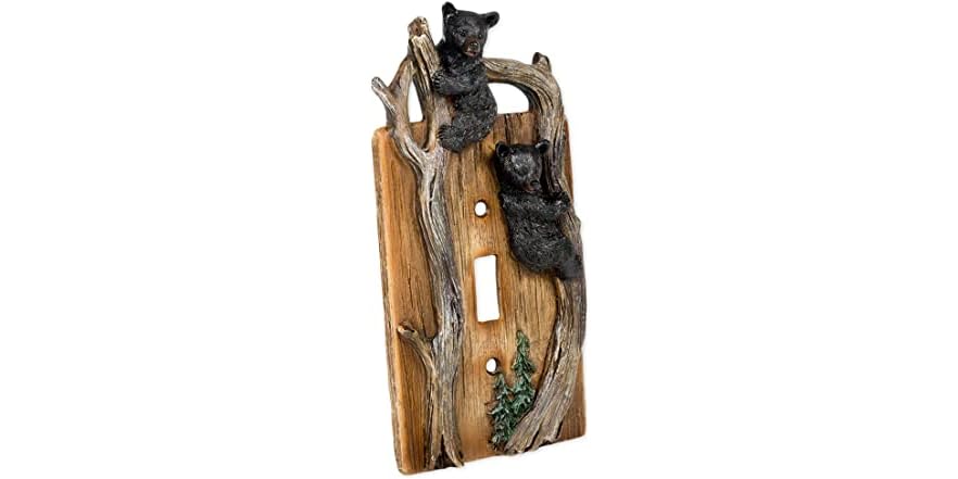 Bears on Tree Limb Switch Plate Cover