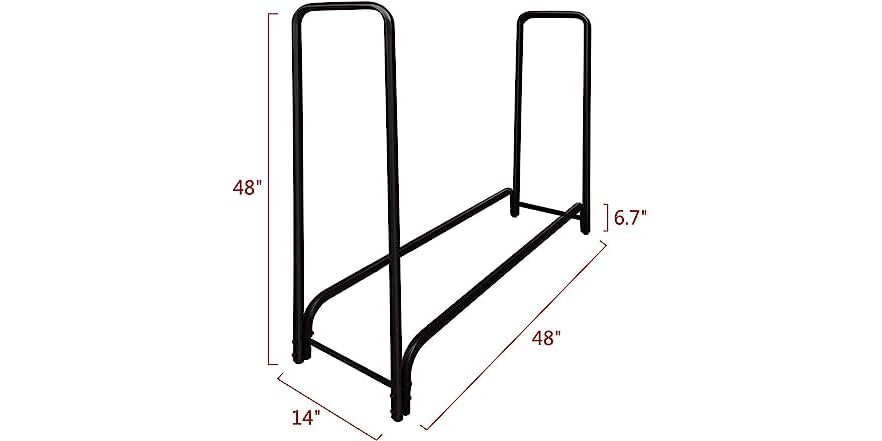 Amagabeli 4ft Firewood Rack