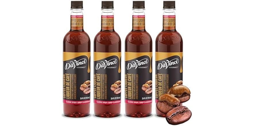 DaVinci Coffee Liqueur Syrup 25.4oz (4pk)