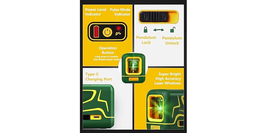 APEXFORGE X1C Cross Line Laser Level