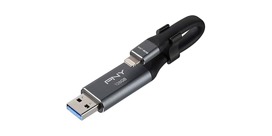 PNY 128GB DUO LINK iOS USB 3.0 OTG Flash Drive