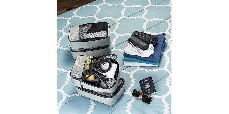 Amazon Basics Small 4pc Travel Cube Set