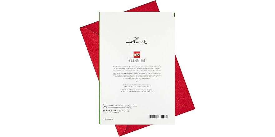 Hallmark Lego Christmas Card for Kids