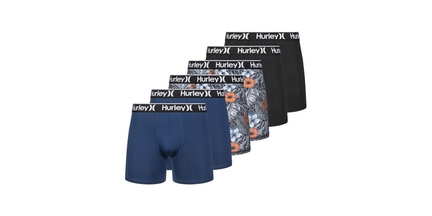 Hurley Men's 6PK Regrind Boxer Briefs