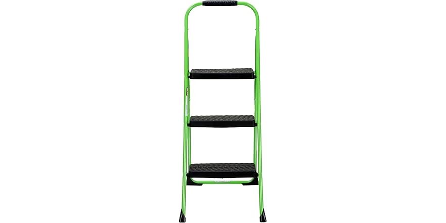 COSCO 11408GNF1E, Green Three Big Folding Step Stool