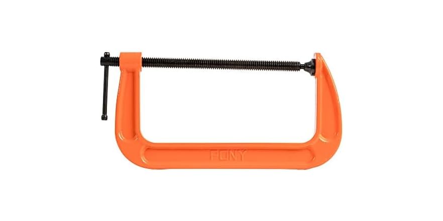 PONY Pony Jorgensen 2680 8-Inch C-Clamp, Orange