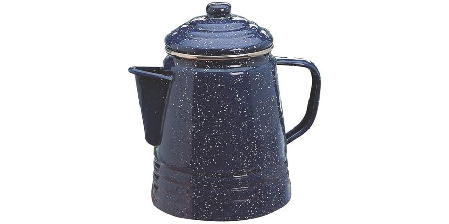 Coleman 9-Cup Coffee Enamelware Percolator