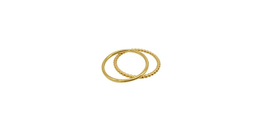 Adornia Water Resistant Stacking Ring Set