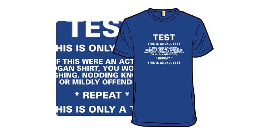 This Is Only A Test