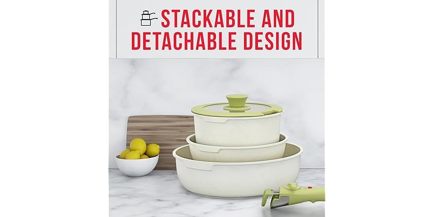 Bakken-Swiss Detachable 15-Piece Cookware