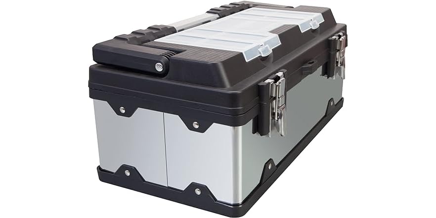 Torin 17in Steel&Plastic Portable Toolbox