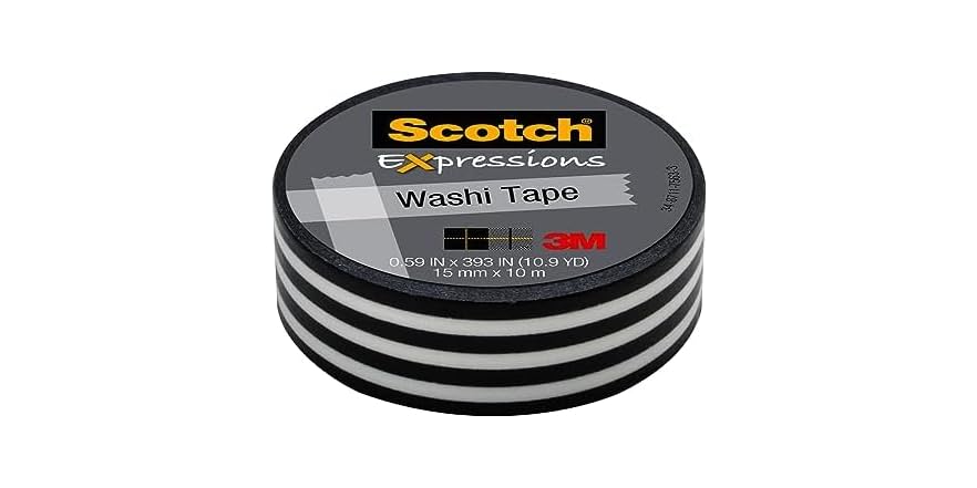 3M Scotch Expressions Washi Tape, 5/8" x 39