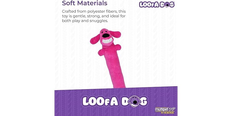 Multipet Loofa Dog Toy 24"