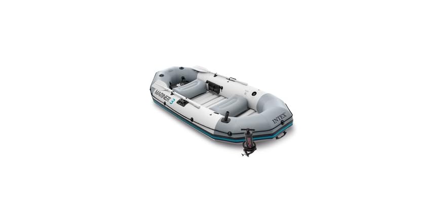 INTEX Mariner 3 Inflatable Boat Set (Open Box)