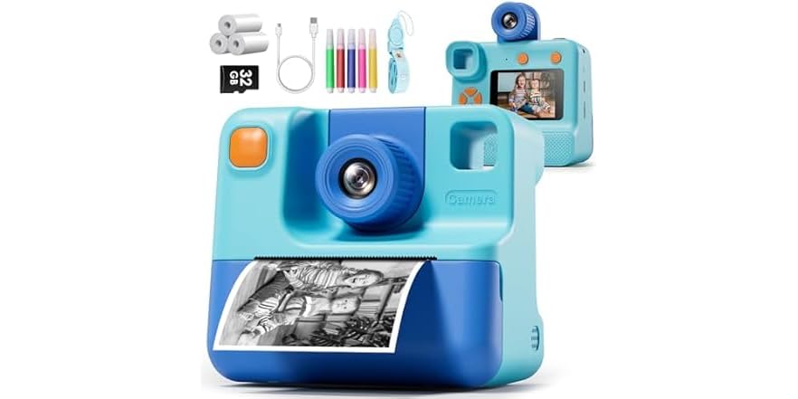 Kids mini instant camera kit