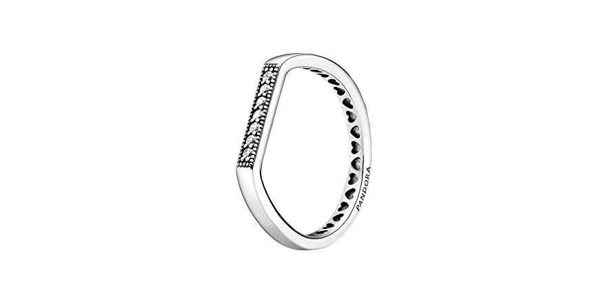 PANDORA Logo Bar Ring