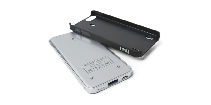 Ecopak iPhone 5 Battery Case - Slv/Blk