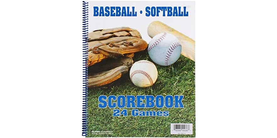 Baseball/Softball 24 Game Scorebook