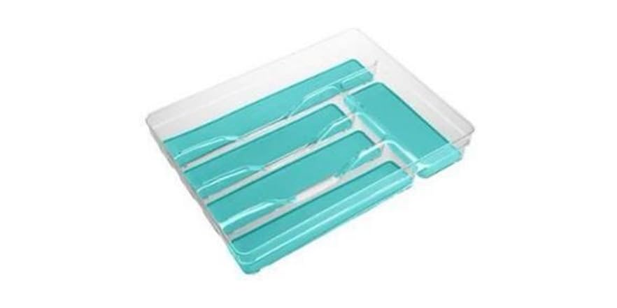 Small Turquoise Cutlery Tray Silicone