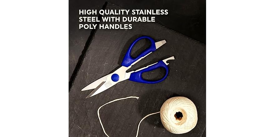 2-Pack Soft Grip Kitchen Scissors