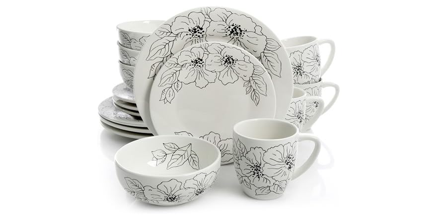 Laurie Gates for Gibson 16-PC Dinnerware Set