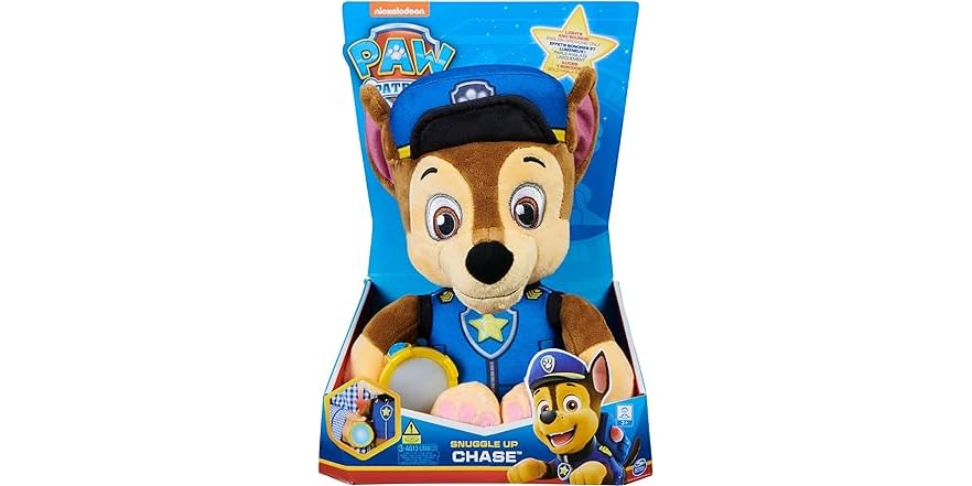 Paw Patrol Snuggle Up Chase Plush w/Sounds