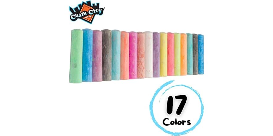 Chalk City Sidewalk Chalk, 136 Count