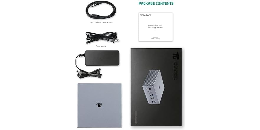 Tiergrade 16-1 USB-C Docking Station with Dual 4K HDMI