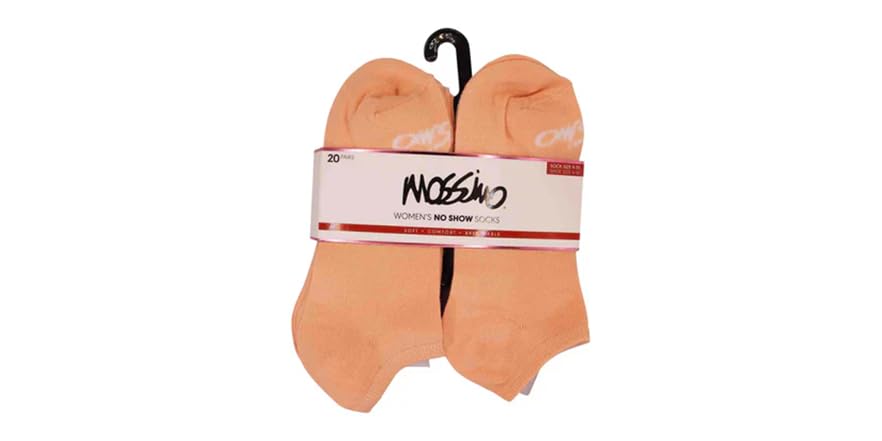 20-Pairs Mossimo No Show Socks