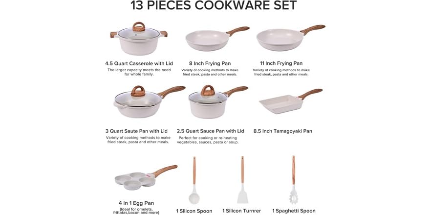 JEETEE Pots and Pans Set
